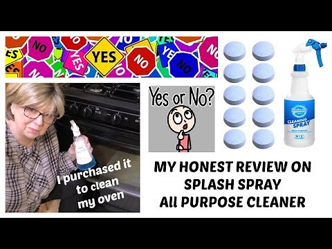 PLOP PLOP, FIZZ FIZZ, I'll Demonstrate how the SPLASH SPRAY Multi Purpose Cleaner cleaned my oven?