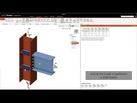 How to Use Loads in Equilibrium in IDEA StatiCa