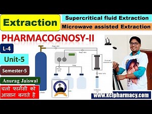 Supercritical fluid Extraction | Microwave assisted Extraction | L-4 Unit-5 Pharmacognosy 5th Sem