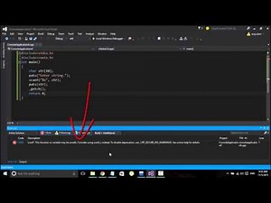 (solved) Scanf function may be unsafe, consider scanf_s instead. error C42996 in visual studio 2015