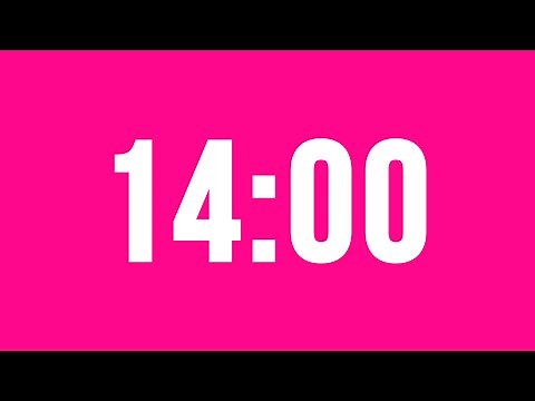 14 Minute Countdown Timer No Music With Alarm Clock At The End