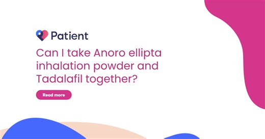 Can I take Anoro ellipta inhalation powder and Tadalafil together?