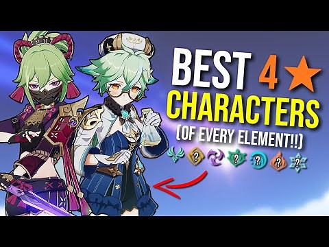 Best 4 STAR Character of EVERY Element YOU NEED!! | Genshin Impact
