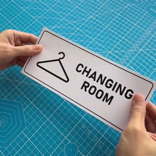 Changing Room Premium Sign Notice Fitting And Dressing Room Malaysia Premium Sticker