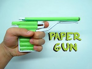 How To Make a Paper Gun that Shoots | DIY
