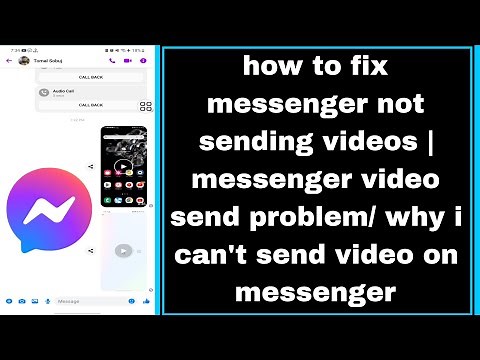 fix messenger not sending videos | messenger video send problem/ why i can't send video on messenger
