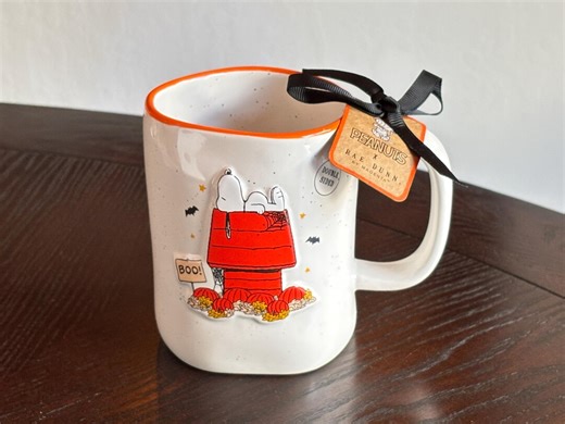 Snoopy Peanuts Rae Dunn Spooky Season Doghouse Ceramic Coffee Mug NWT - Etsy
