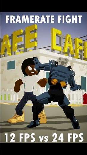 Framerate Fight - 12fps vs 24fps #unrealengine #animation #toon