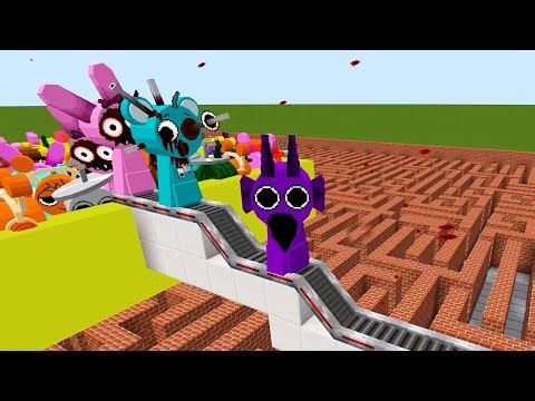 Sprunki VS Horor Sprunki Phase 8 in Maze Map! Minecraft Bedrock PE/ #26 #sprunki