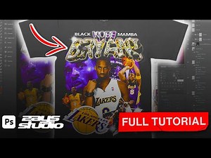 How To Create NBA Graphic Tees in Photoshop | Zay's Studio