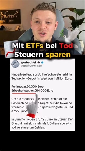 Tim Hunger | Finanzen Versicherungen und Altersvorsorge mit ETFs on Instagram: "👉🏼 Hier die Details zur Erklärung lesen ⤵️📈 So gestaltest du deinen Vertrag richtig, um Erbschaftsteuer UND Kapitalertragsteuer im Todesfall zu vermeiden: 1️⃣ Die „Über-Kreuz-Lösung“ gegen Erbschaftsteuer ❌🧾 Normalerweise ist der Beitragszahler auch der Versicherungsnehmer. Stirbt er, fällt die Summe in den Nachlass und das Finanzamt will Erbschaftsteuer. Der Trick: Wähle die Rollen clever! ✅ 👉 Versicherungsnehm