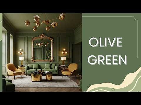 The Trendiest Color for Your Home: Olive Green Interior Design