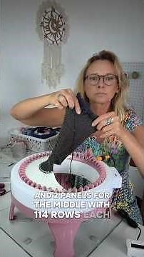 Create a men's sweater using a Sentro knitting machine #circularknittingmachine