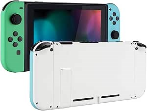 eXtremeRate DIY Replacement Shell Buttons for Nintendo Switch, Mint Green & Heaven Blue Back Plate for Switch Console, Housing Case with Buttons for Joycon Handheld Controller [Only Shell, NO Console]