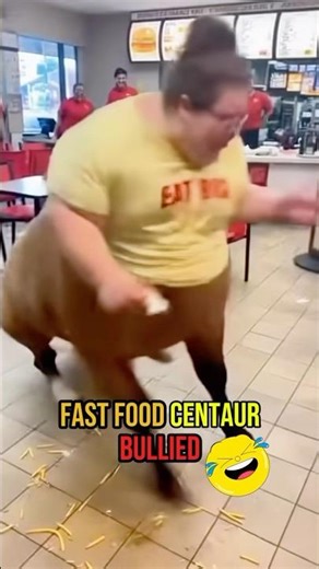 Fast Food Centaur Causes TOTAL Chaos Inside Restaurant 😂🐎