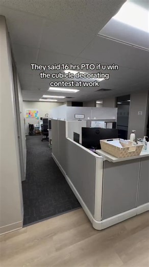 Jordan Conley on Instagram: "Christmas Cubicle Champion! If you go to her page she posted what the other cubicles look like and you’ll see no one else stood a chance #christmas"