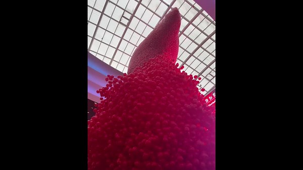 Russia’s biggest Valentine’s Day balloon drop