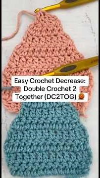 Learn how to crochet the Double Crochet 2 Together (dc2tog) stitch! Perfect for crochet projects!