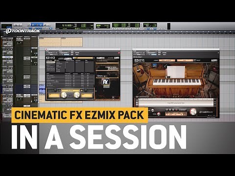 The Cinematic FX EZmix Pack in a Session