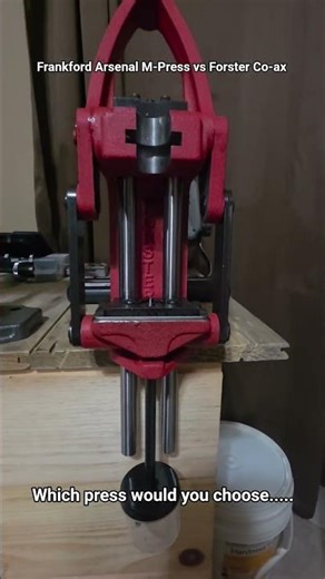 Frankford Arsenal M-Press vs Forster Co-ax. Battle of the coaxial designed presses coming soon.