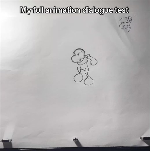 This may not be my best attempt after putting some inbetweens when working on this test. I guess practice makes perfect though. I might make more and do some improvements later in the future. #handdrawnanimation #handdrawnanimations #dialogueanimation #paperanimation #animationtest