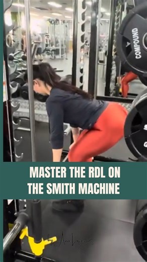  RDL on the Smith Machine — Romanian Deadlift If you want to build...