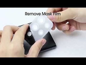 amFilm Galaxy S22 Ultra Back Camera Protector Installation Guide