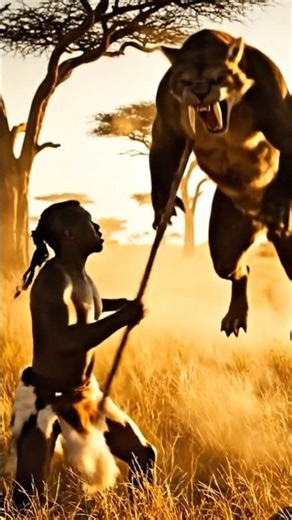How Prehistoric Humans HUNTING #shorts