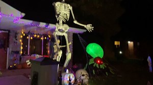 Check out this Halloween display in front of a house on Cass Street in Appleton! ChimeIn with your spooky decor here: https://burst.com/mkj970e7 | WLUK-TV FOX 11