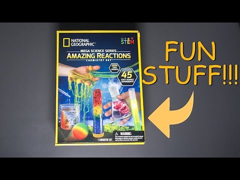 Unboxing National Geographic Amazing Reactions STEM kit!