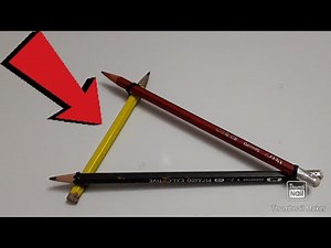 DIY _compass with pencils and rubber bands..