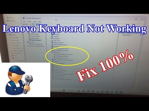 Lenovo Keyboard Not Working | Elan Keyboard Filter Device