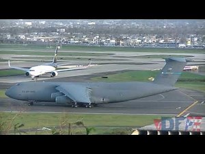 C-5M Super Galaxy VERY SHORT Takeoff!! San Juan (SJU), Puerto Rico