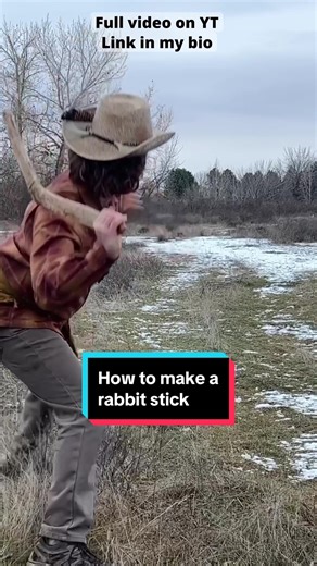 How to Make a Rabbit Stick for Effective Survival Weapon | Full Video