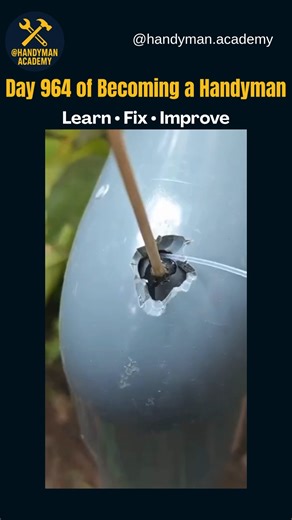 The Perfect Way to Repair Broken Plastic Pipes! #reels #Repair #Plastic #Broken | Handyman academy