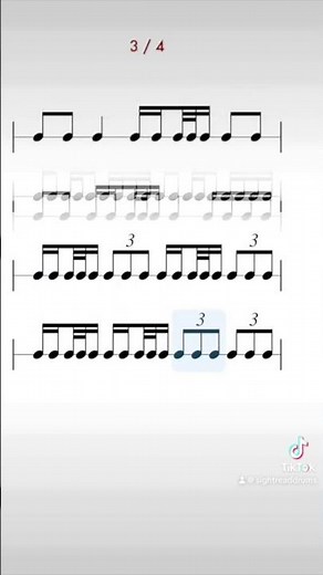 16th + 32nd note rhythm figure — a sight reading exercise 🎵