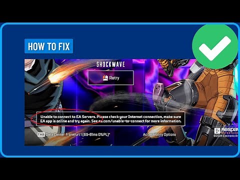 How to Fix Apex Legends Unable To Connect To Ea Servers in PC (2025)