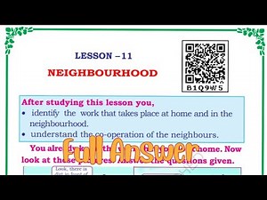 ||class 1 EVS || Lesson -11 Neighbourhood||#class1evs #class1st