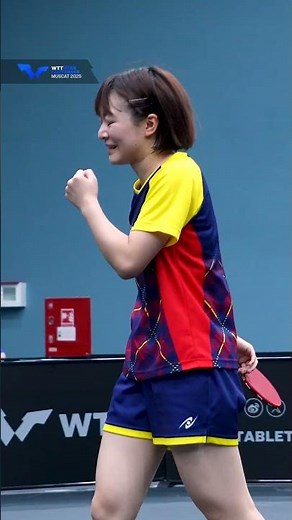 Sakura Yokoi is on top of the world 🤩 #WTTMuscat #TableTennis