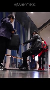 26K views · 359 reactions | Invisible flight chair 樂 #airport #magic #invisible | Julien Magic | Facebook
