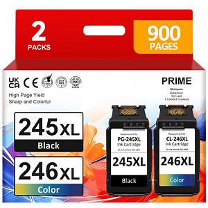 245XL 246XL Ink Cartridges for Canon 245 and 246 Black/Tri-color Ink for PIXMA MG2522 TS3122 MX492 MX490 TR4500 TR4520 TS3322 Printer