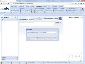 Sinube Contabilidad Electrónica 2015 Operación General 1 Abrir Periodo Contable