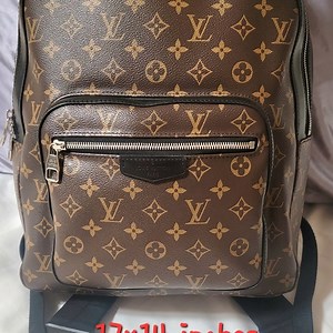Authentic Louis Vuitton Monogram Backpack in Brown and Gold