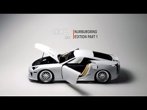 Building TAMIYA 1/24 LEXUS LFA NURBURGRING EDITION PART 1/4 scale model car kit step by step ASMR