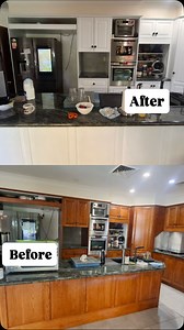 #kitchen #kitchenrenovation #kitcheninspiration #kitchenreno #kitchenrepaint #resurfacing #cabinets #sydneypaintingcompany #house #homerenovation #painters #painterssydney #paint #dulux #residentialpainters | Workoo