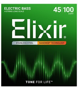 Stainless Steel Electric Bass Strings with NANOWEB Technology
