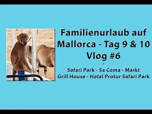 Familienurlaub Mallorca Tag 9 & 10 - #6 – Safari Park – Grill House – Protur Safari Park - Markt