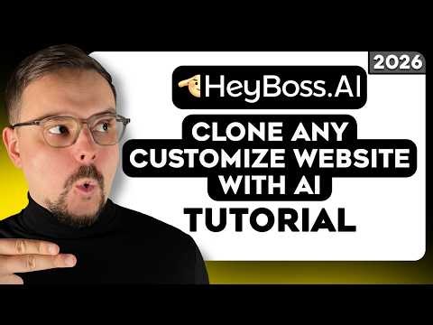 How to Clone and Customize Any Website It in Minutes - 2026 | HeyBoss AI Tutorial