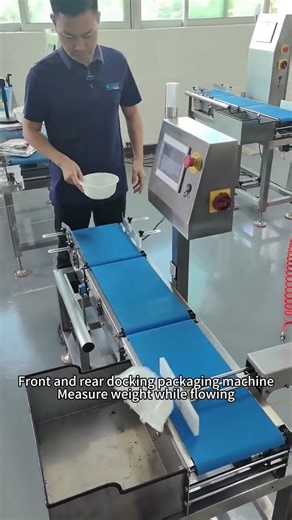 Checkweigher for Tableware – Detect Overweight & Underweight Items#checkweigher #weighingmachine