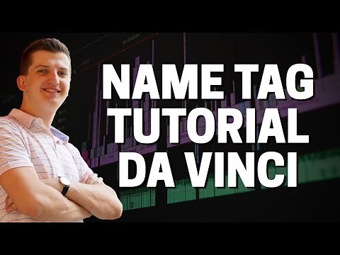 How to create NAME TAG in video | Da vinci Resolve 15